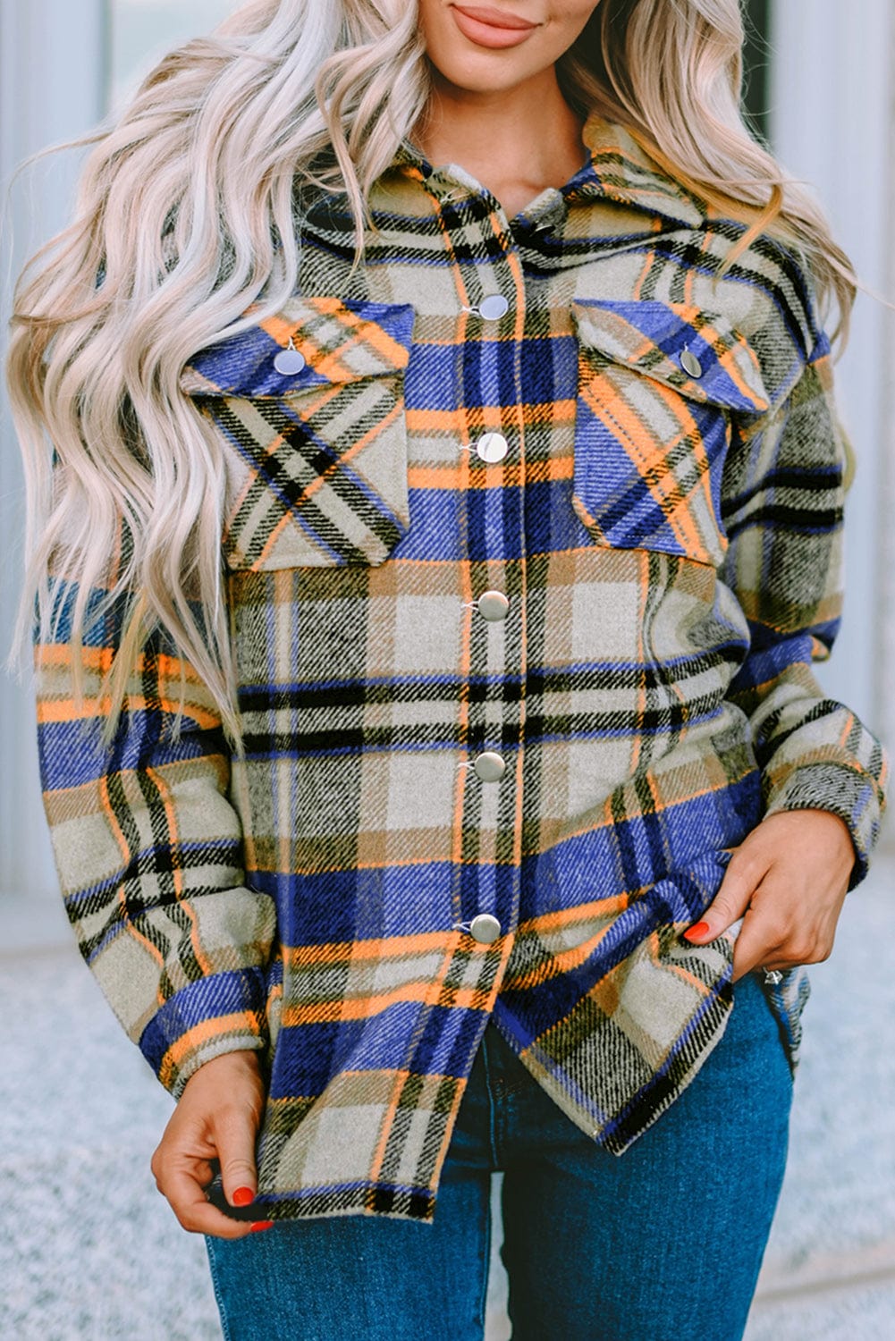 Emmie Plaid Button Up | Plaid Button Up | Plaid Shacket – Liam & Company
