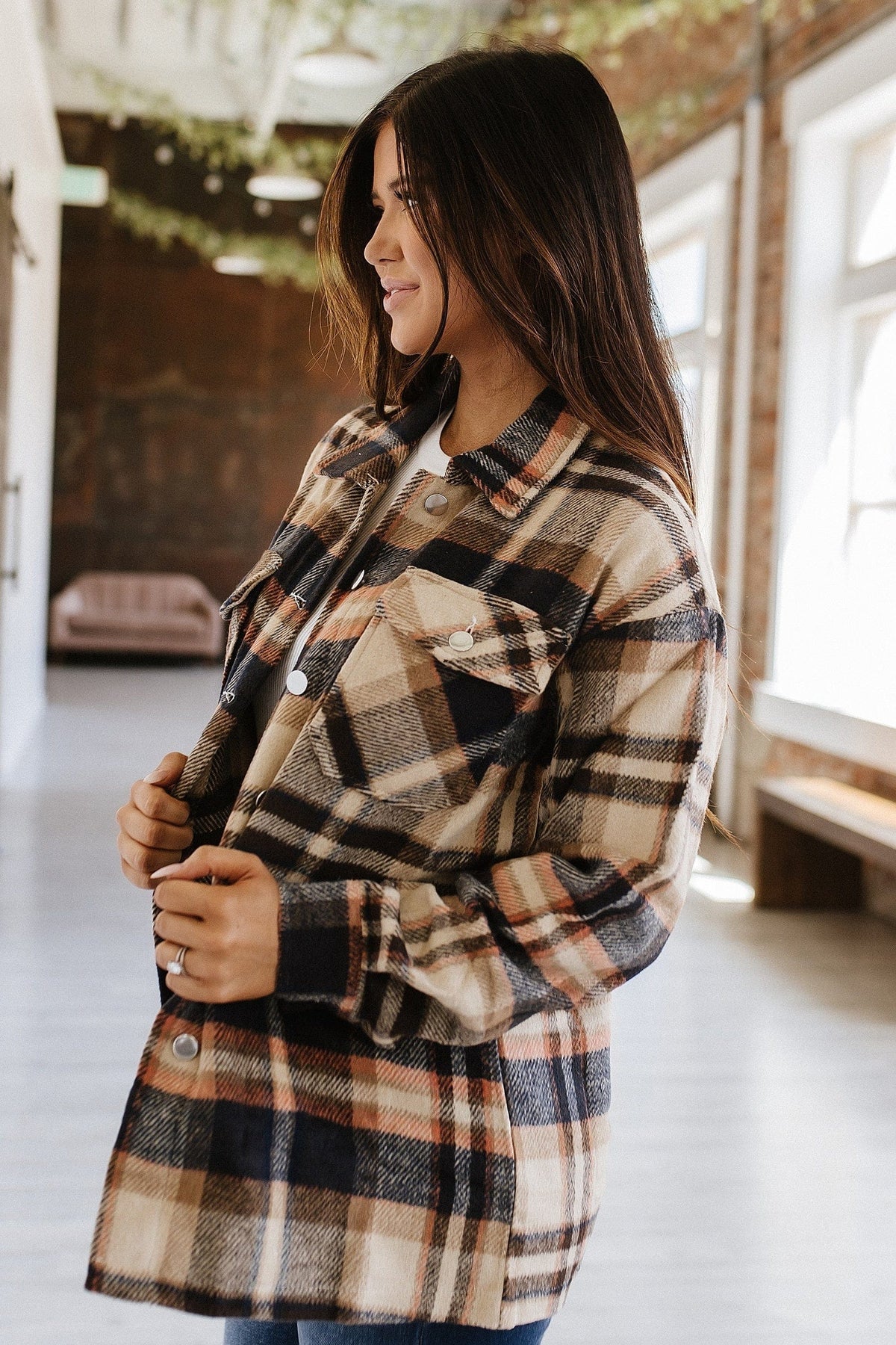 Emmie Plaid Button Up | Plaid Button Up | Plaid Shacket – Liam & Company