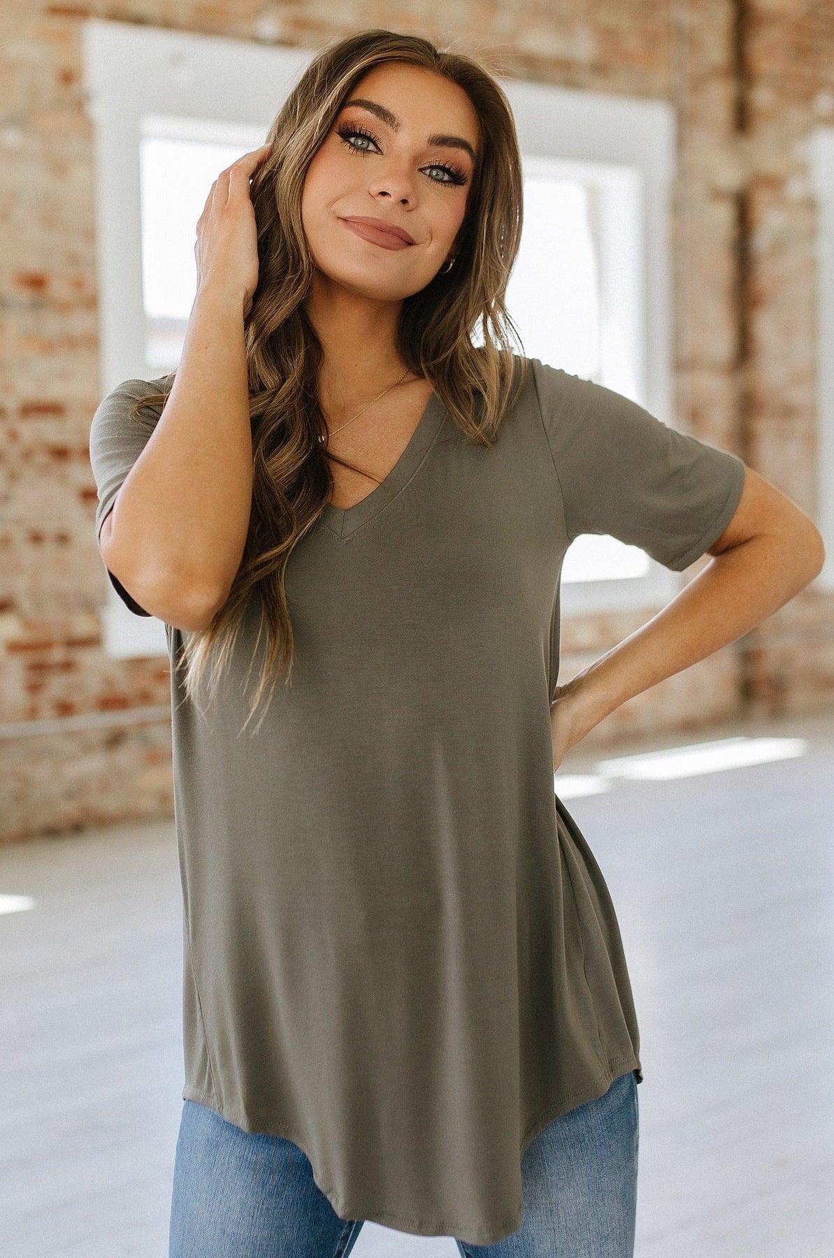 Essential V-Neck | Tops For Women | Shirts & Tops – Liam & Company
