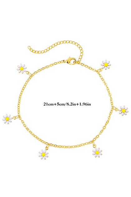 Gold Daisy Chain Anklet – Liam & Company