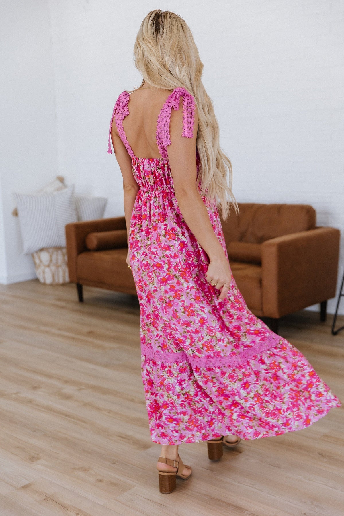 Kea Floral & Lace Maxi Dress | Boho Maxi Dress | Spring Dress – Liam ...
