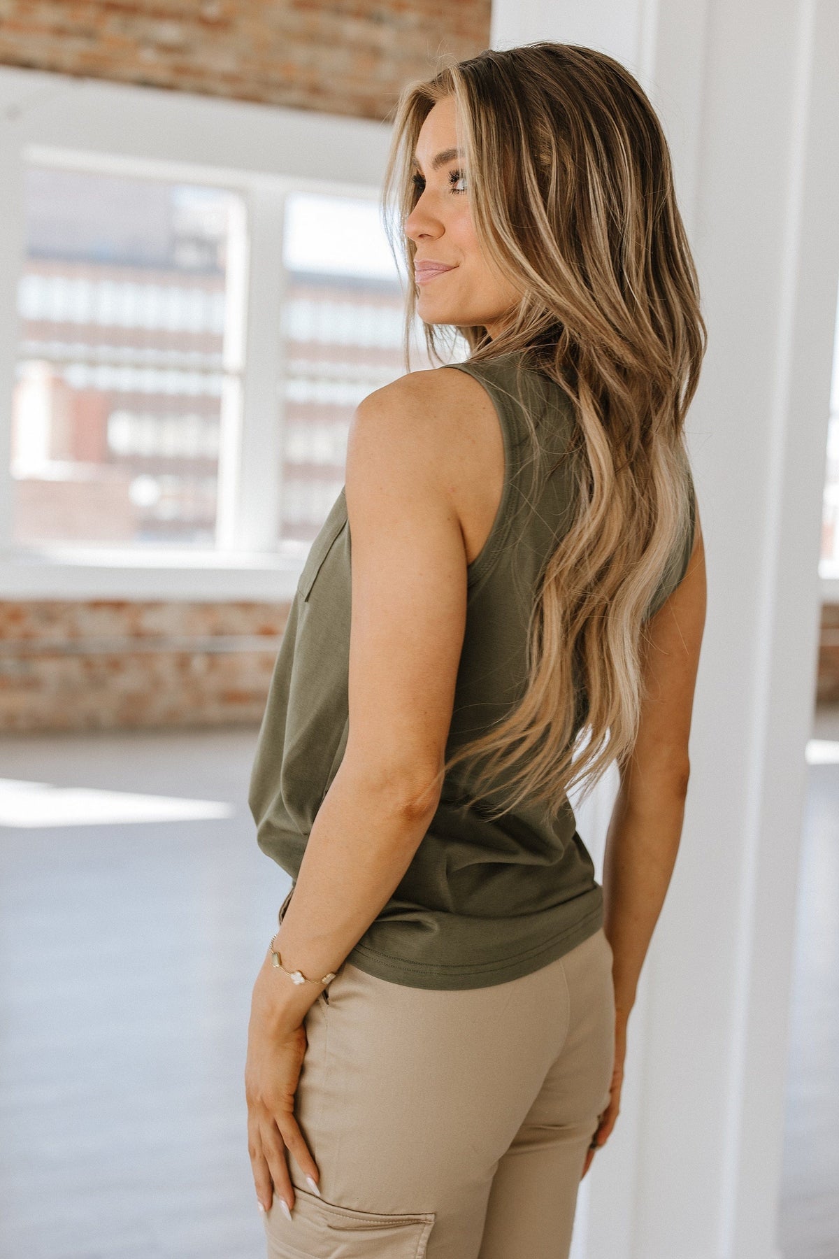 Lambert Half Button Tank Top | Tank Tops For Women | Half Button Tops – Liam & Company