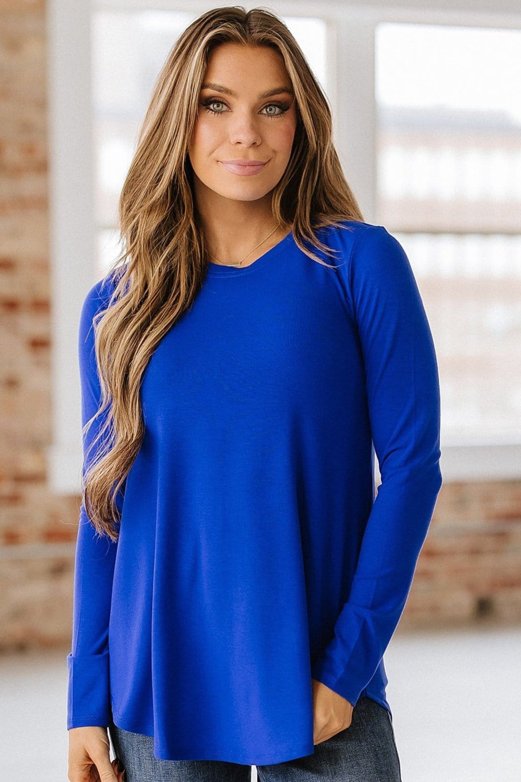 Long Sleeve Crew Neck Swing Tunic | S-3XL – Liam & Company