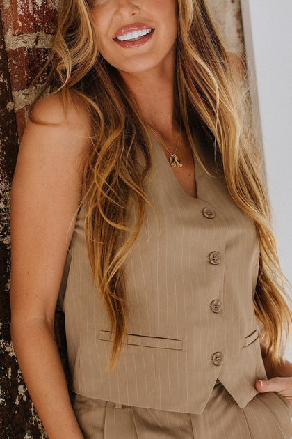 SALE - Robin Pin Stripe Vest – Liam & Company