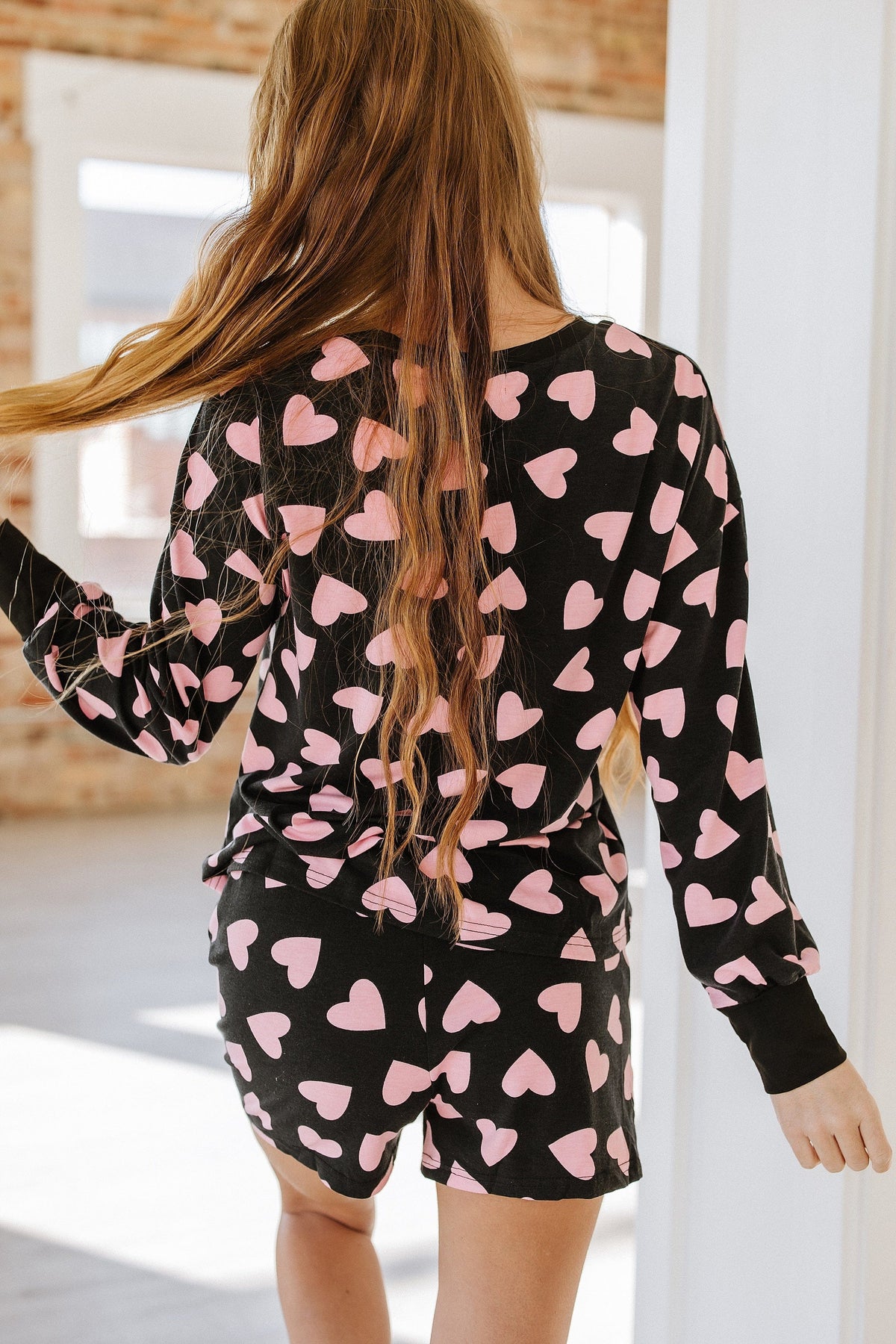 SALE - Sammy Heart Print Loungewear Set – Liam & Company