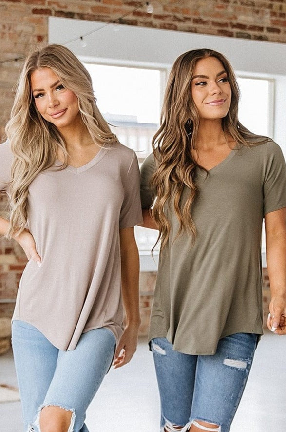 Essential V-Neck | Tops For Women | Shirts & Tops – Liam & Company